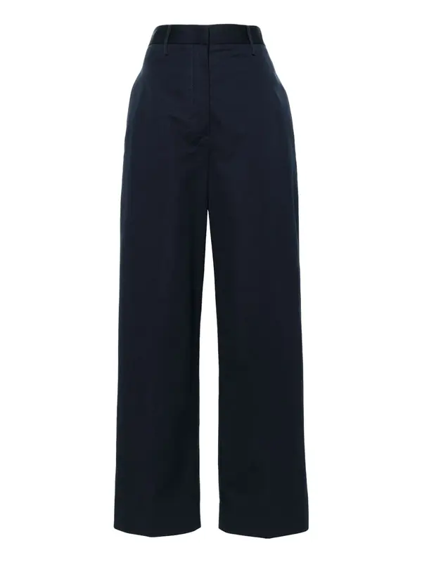 Fabiana Filippi High-waisted Wide-leg Trousers - Blue