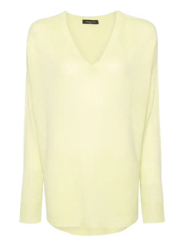 Fabiana Filippi Purl-knit Cashmere Jumper - Yellow