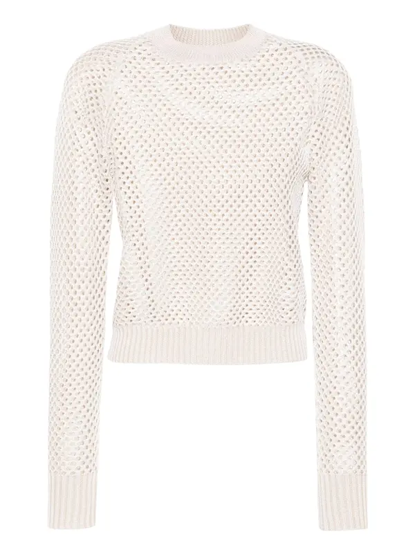 Fabiana Filippi Open-knit Jumper - Neutrals