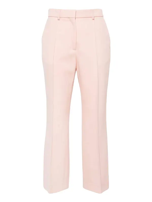 LANVIN Wool Flared Trousers - Pink