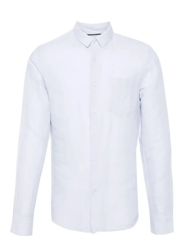 Calvin Klein Monogram-embroidered Shirt - Blue
