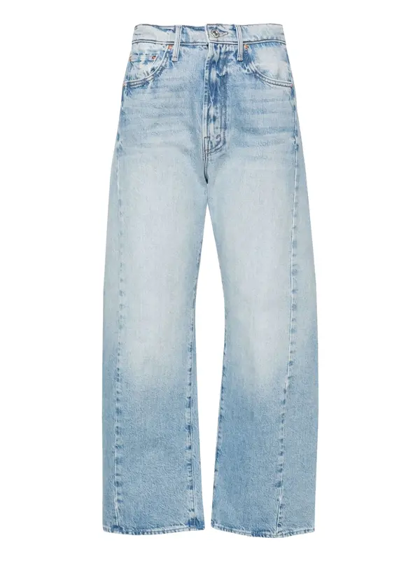 MOTHER Half Pipe High-rise Wide-leg Jeans - Blue