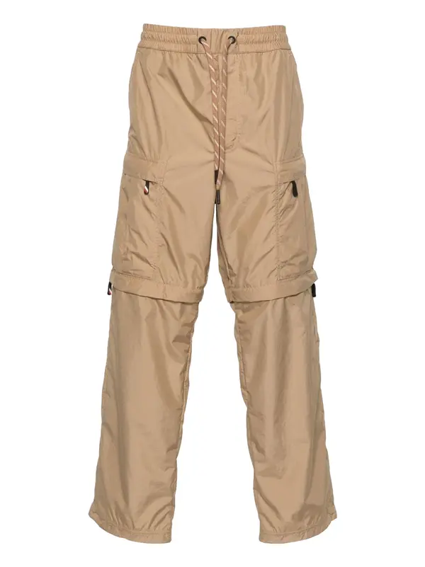 Moncler Ripstop Straight Trousers - Neutrals