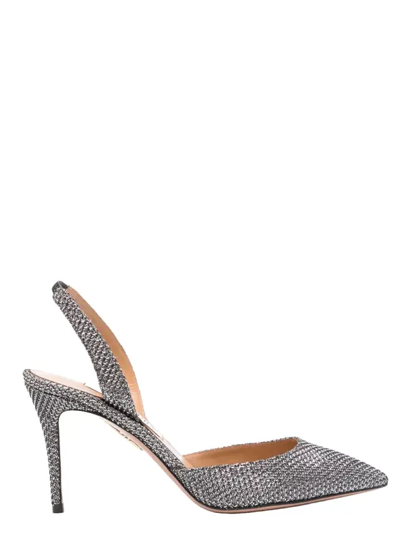 AQUAZZURA So Nude Pump 85mm - Silver