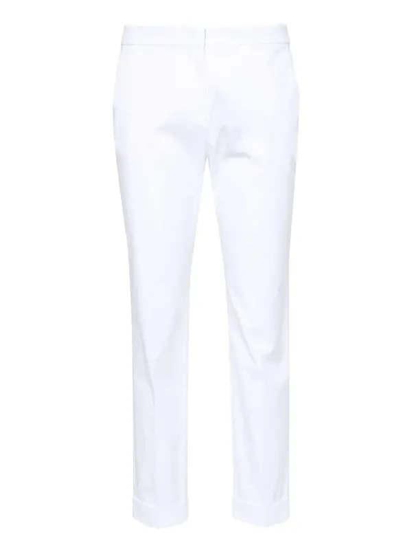 Etro Stretch-cotton Cropped Trousers - White