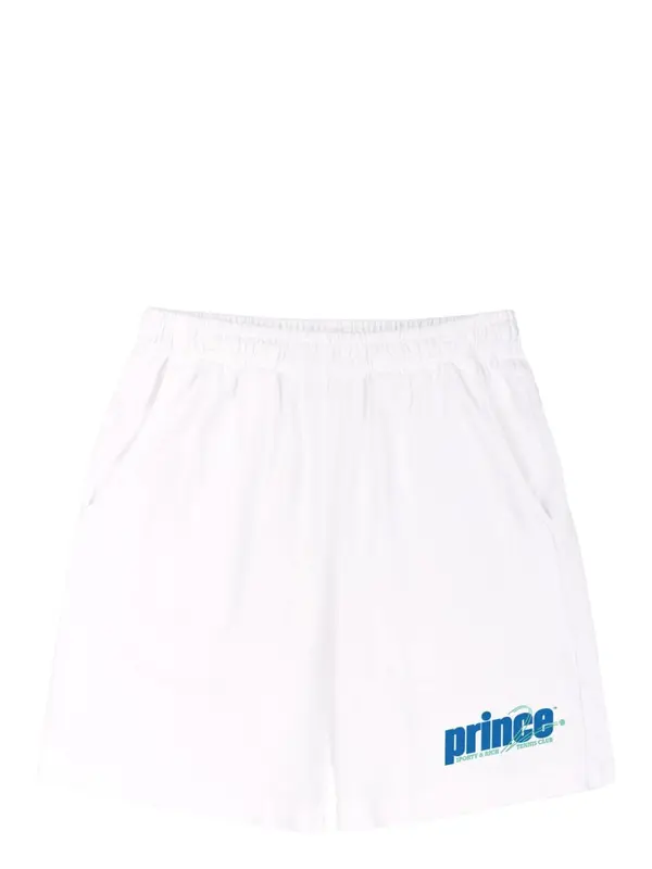 SPORTY & RICH Rebound Cotton Track Shorts - White