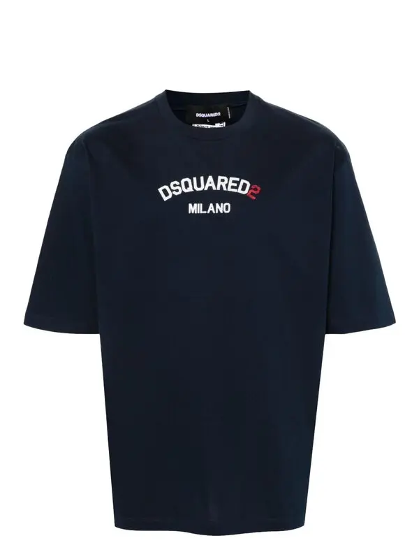 Dsquared2 Logo-print Cotton T-shirt - Blue