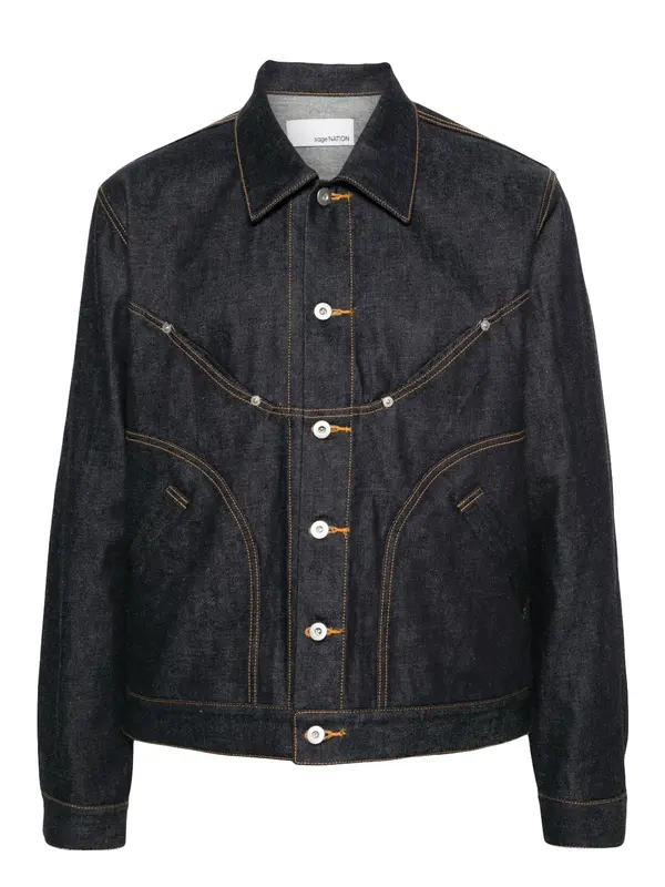 SAGE NATION Jiji Denim Jacket - Blue