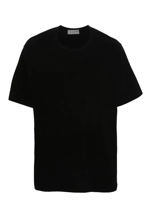 Yohji Yamamoto Round-neck Cotton T-shirt - Black