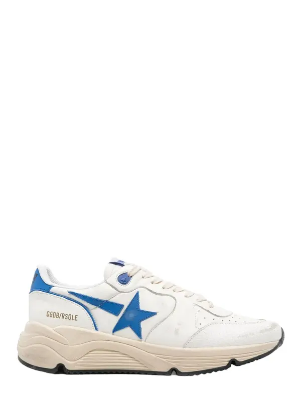 Golden Goose Running Leather Sneakers - White