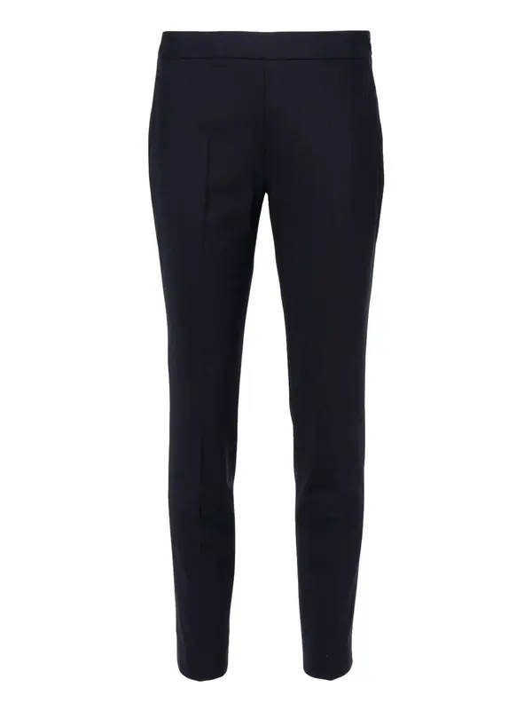 Fabiana Filippi Tapered Merino-blend Trousers - Blue