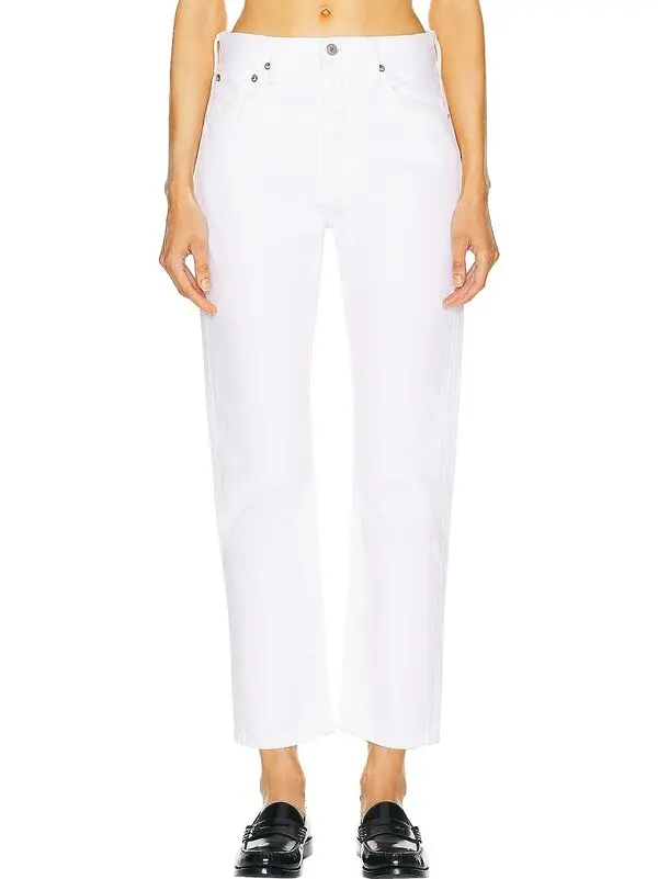 AGOLDE Parker Low Slung Vintage Straight Jeans - Milkshake