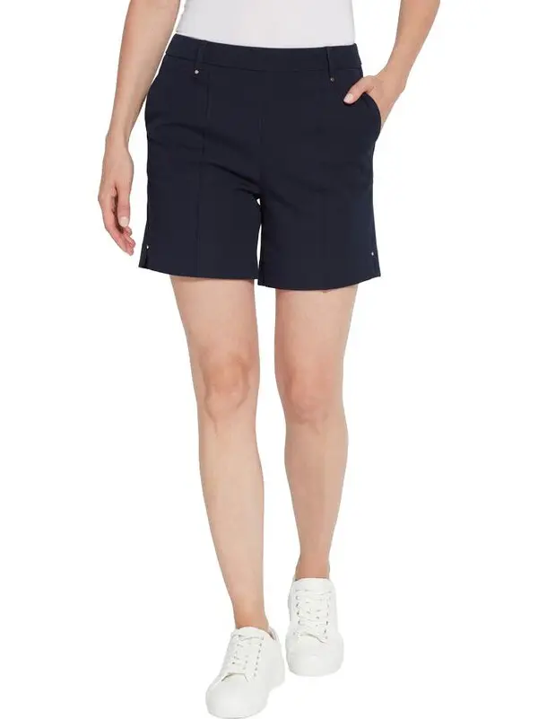 Lyssé Stretch Twill Amanda Shorts - True Navy