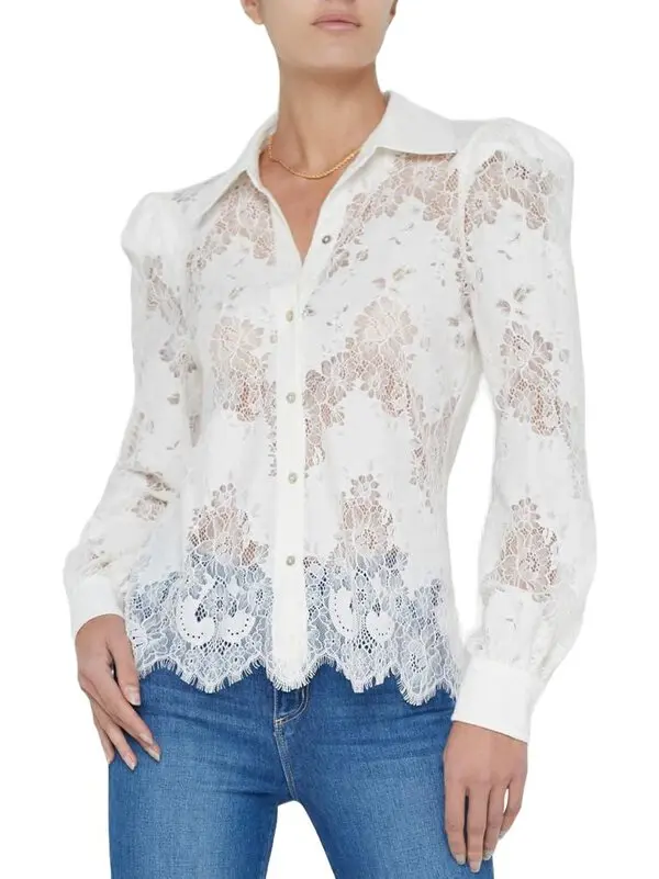 L'Agence Jenica Lace Blouse - Ivory
