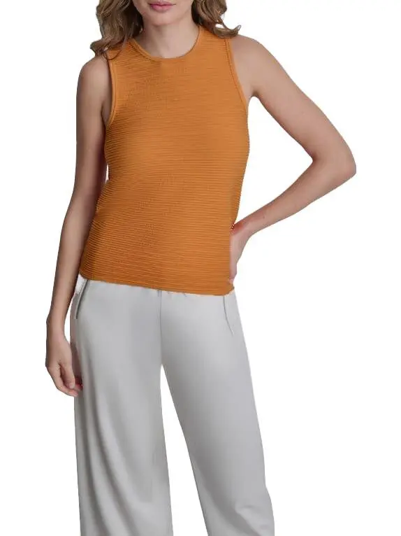 Dkny Seamless Rib Tank - Amberglow