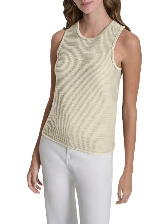 Dkny Seamless Rib Tank - Pebble