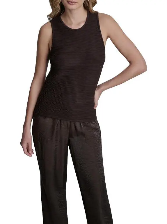 Dkny Seamless Rib Tank - Tobacco