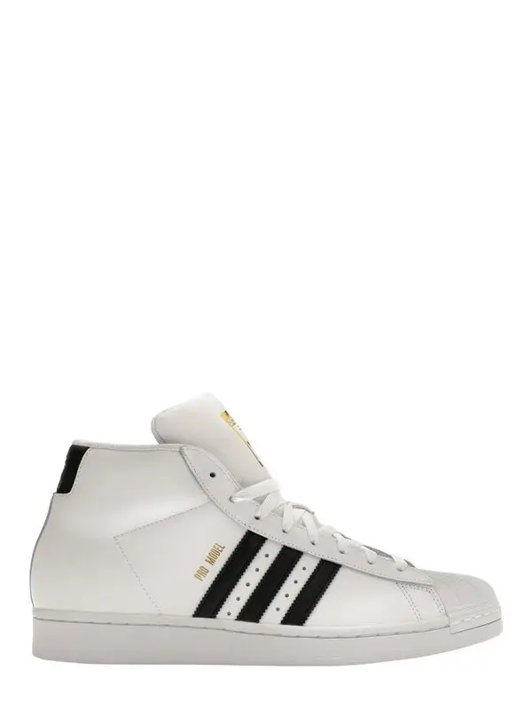Adidas Pro Model High-top Sneakers - Cloud White/core Black/gold Foil