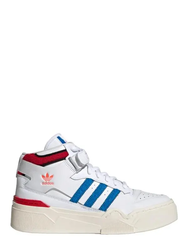 Adidas Forum Bonega 2b Mid High-top Sneakers - Cloud White/bright Royal/better Scarelet Red