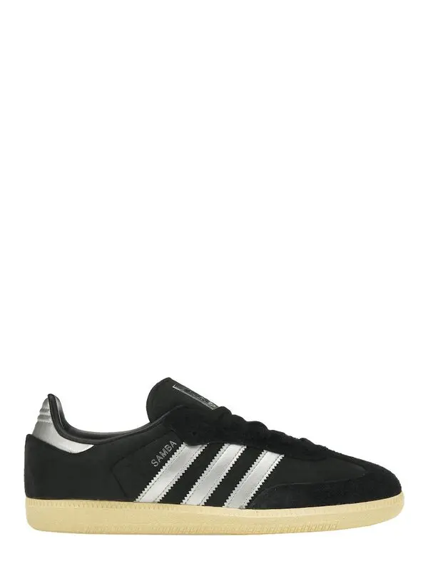 Adidas Samba Og Sneakers - Core Black/matte Silver/almost Yellow F22
