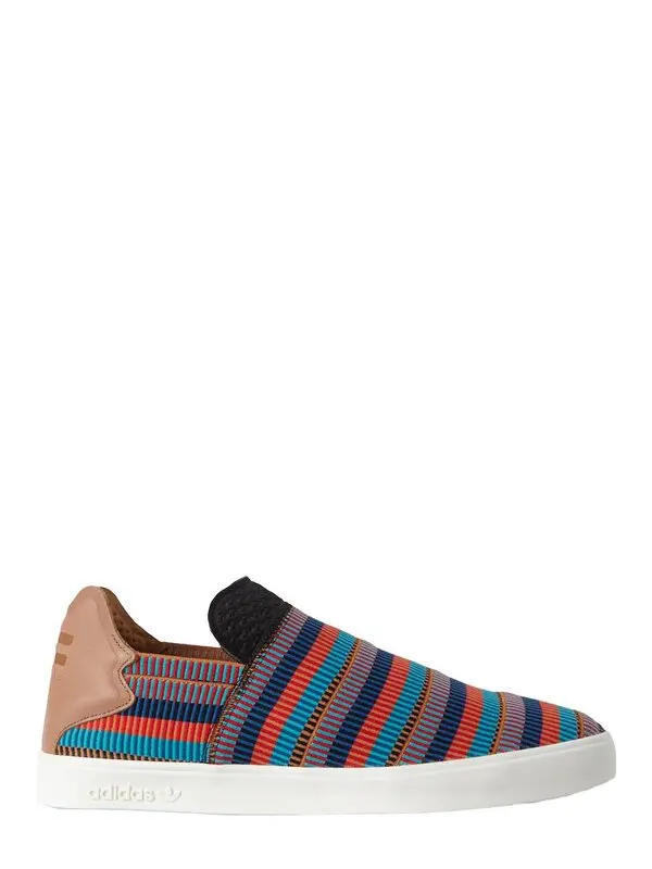 Adidas Elastic Slip On Sneakers - Core Black/eqt Blue/collegiate Red