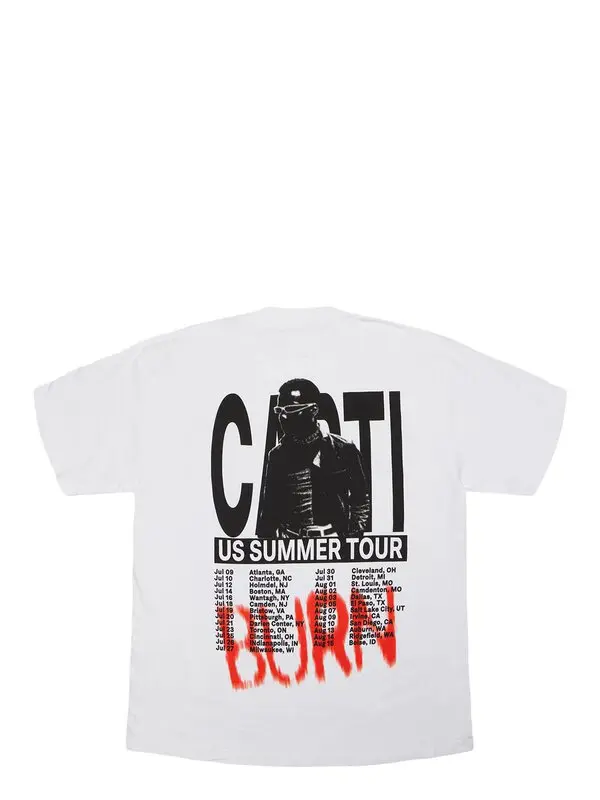 PLAYBOI CARTI Burn Tee Shirt - White