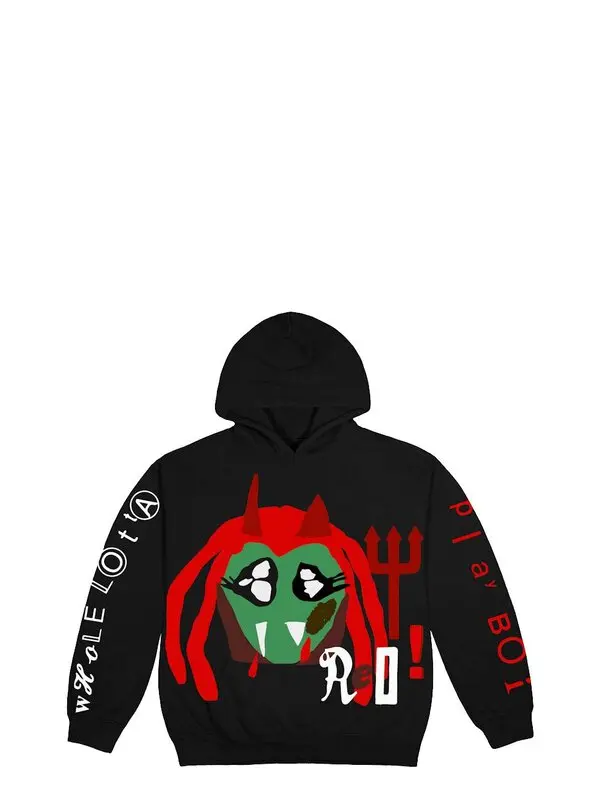 PLAYBOI CARTI X Cpfm 4 Wlr King Vamp Hoodie - Black