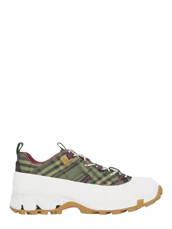 Burberry Arthur Check Sneakers - Green/white