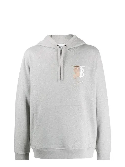 Burberry Hunter Hoodie - Pale Grey Melange