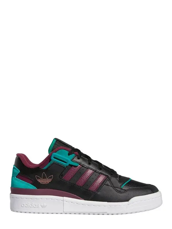 Adidas Forum Exhibit Low Sneakers - Core Black/victory Crimson/glory Green