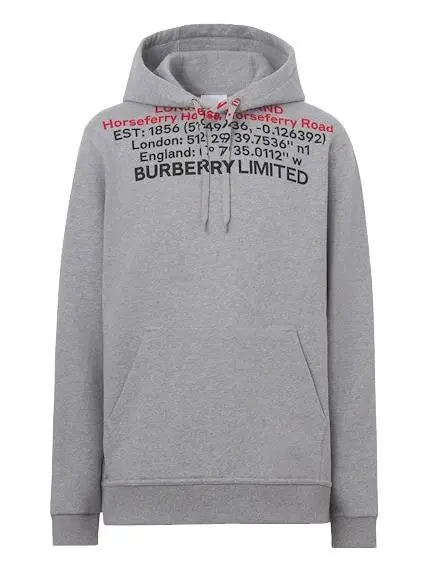 Burberry Hove Burberry London England Hoodie Grey Burberry Men's