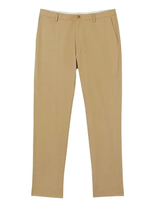 Burberry Icon Stripe Inside Detail Slim Fit Chinos - Beige