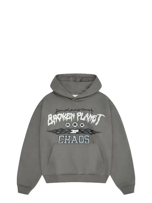 BROKEN PLANET Chaos Hoodie - Gunmetal Grey