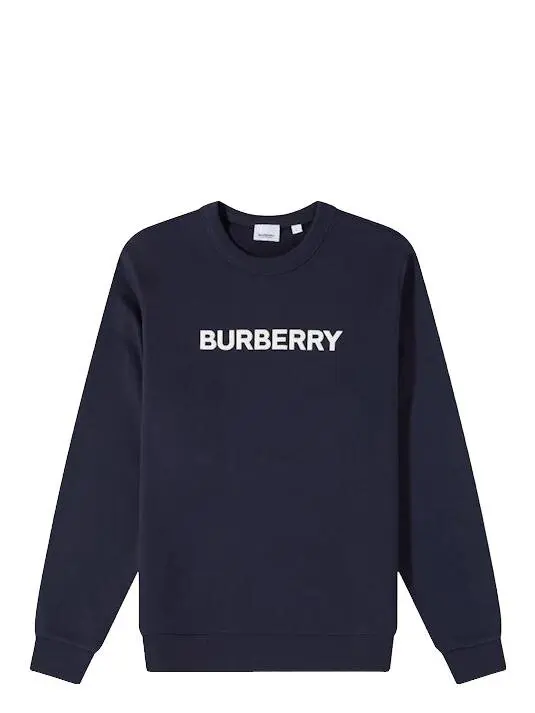 Burberry Logo Crewneck Sweater - Dark Charcoal Blue