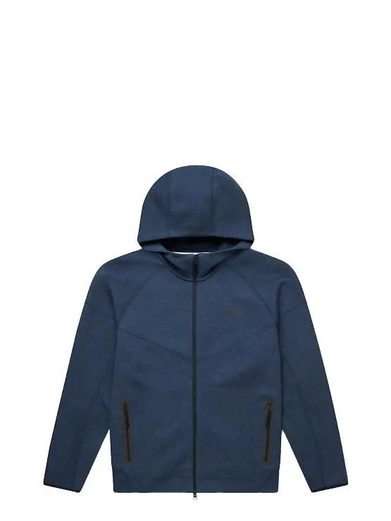 Nike Sportswear Tech Fleece Windrunner Full-zip Hoodie - Obsidian Heather/black
