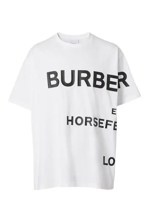 Burberry Horseferry Print Cotton T-shirt - White/black