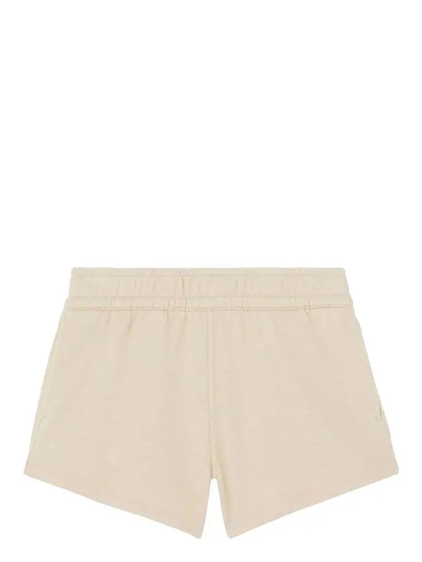 Burberry Logo Embroidered Shorts - Beige