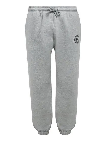 Burberry Embroidered Logo Sweatpants - Heather Gray