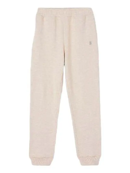 Burberry Cashmere Cotton Blend Sweatpants - Beige