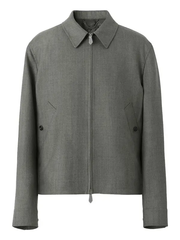 Burberry Harrington Zipped Jacket - Grey