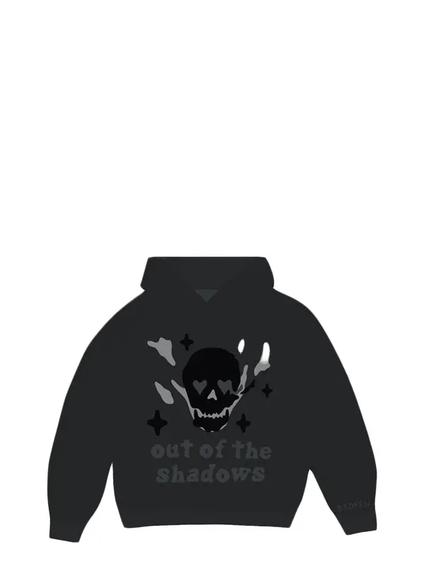 BROKEN PLANET Out Of The Shadows Hoodie - Soot Black