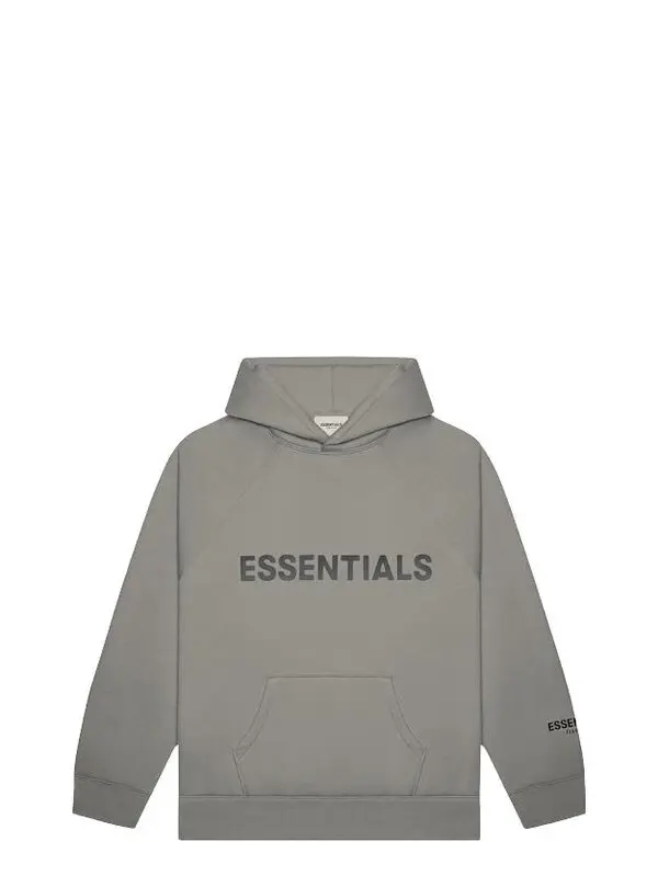 Fear Of God Pullover Hoodie Applique Logo - Cement