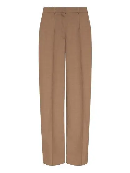 Burberry Jane Pleat-front Trousers - Brown
