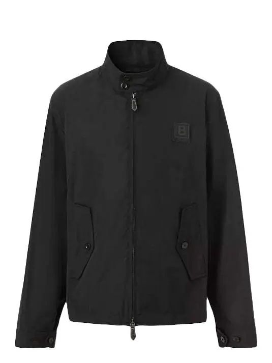 Burberry Letter Graphic Applique Harrington Jacket - Black