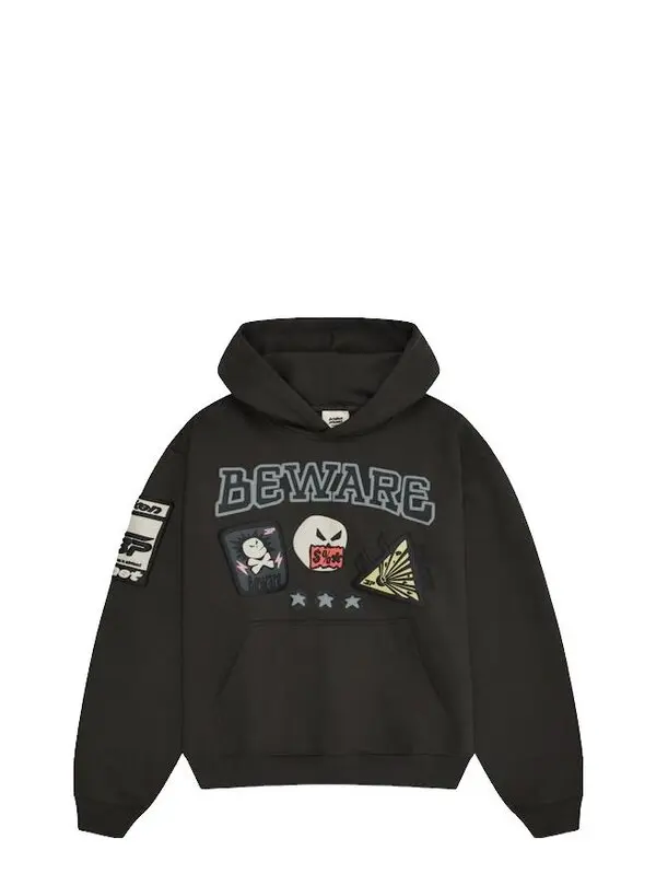 BROKEN PLANET Beware Hoodie - Black