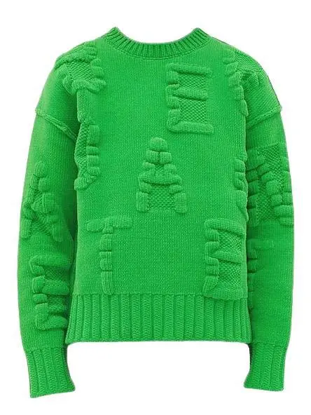 Bottega Veneta Embossing Sweater - Parakeet