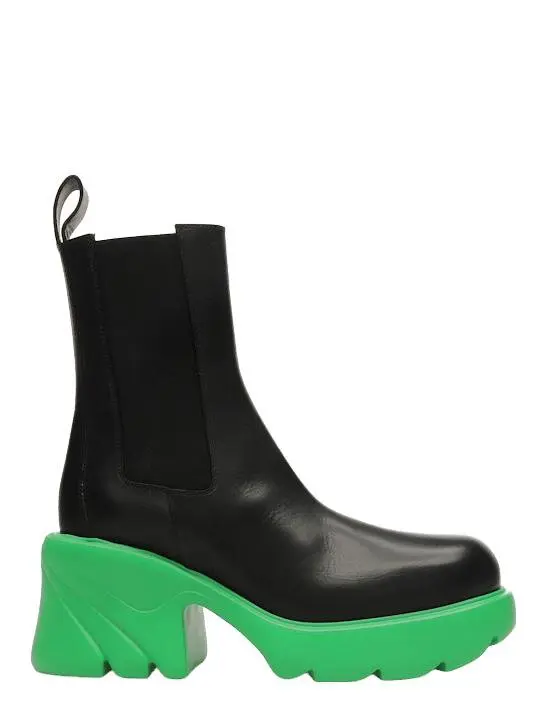 Bottega Veneta Flash Boots - Black/grass