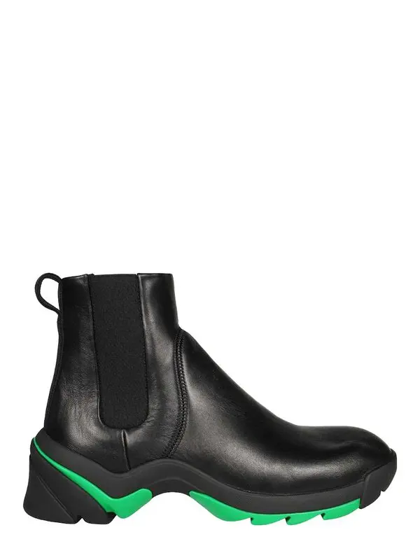 Bottega Veneta Flash High-top Sneakers - Black/green