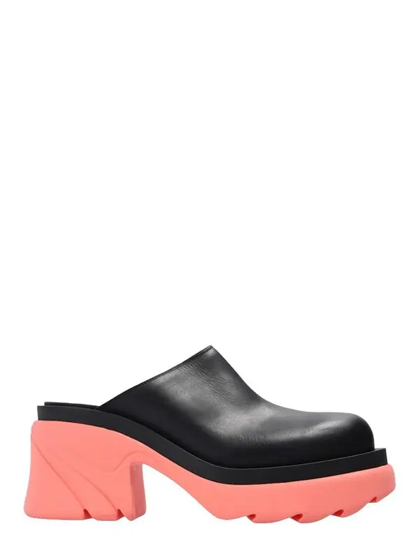 Bottega Veneta Flash Mule - Black/pink