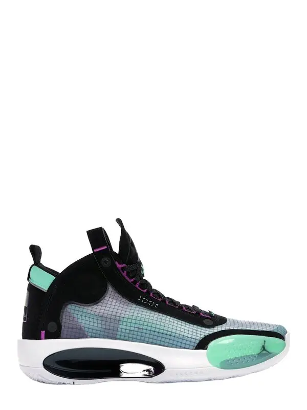 JORDAN Xxxiv Basketball Sneakers - Blue Void/green Glow/black